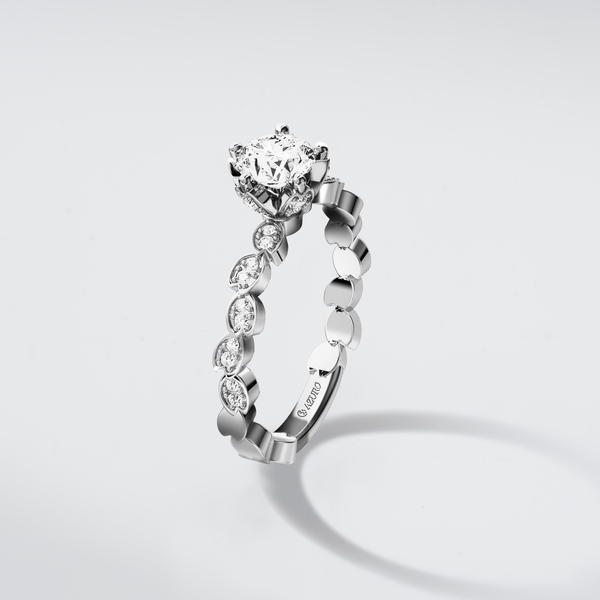 Adorn Azuro Flora Ring Collection | Sakura Diamond Ring with Sparkling ...
